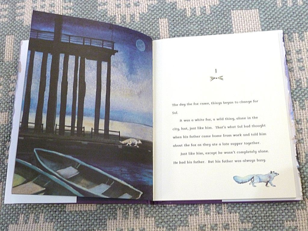 The White Fox by Jackie Morris. Solva Woollen Mill