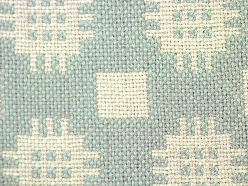 Celadon Welsh Tapestry Floor rug. Solva Woollen Mill